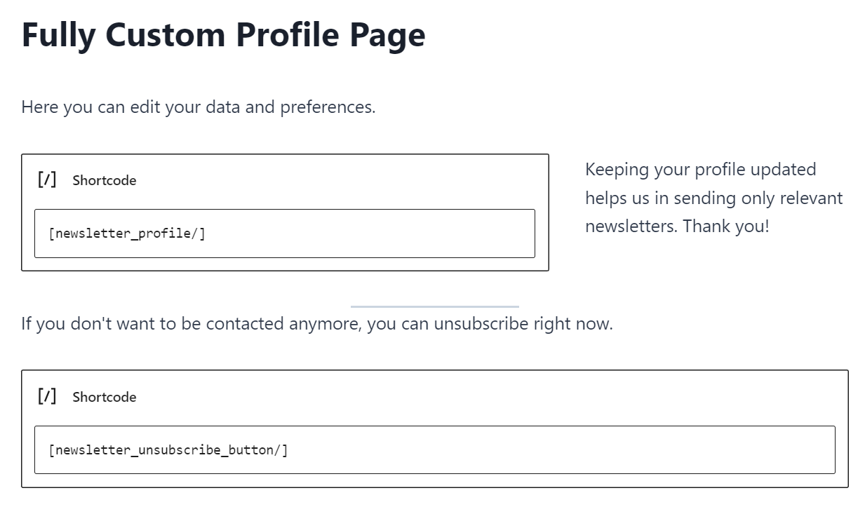 The Subscriber Profile Page - TNP