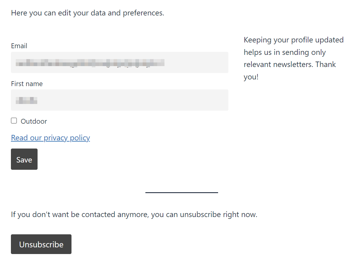 The Subscriber Profile Page - TNP