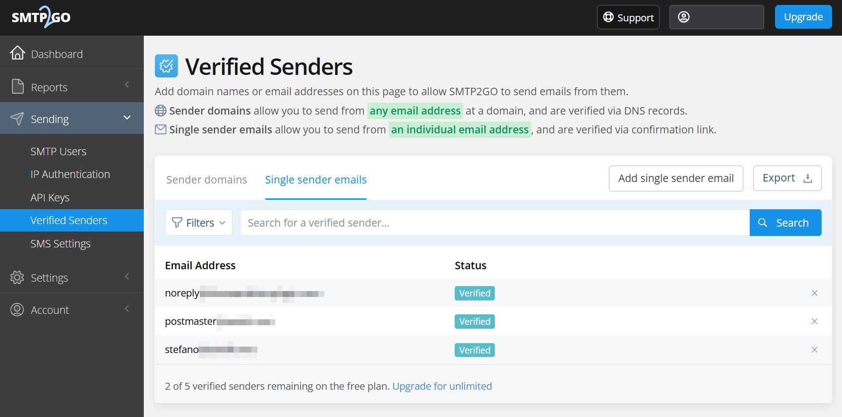 SMTP2Go Addon - TNP