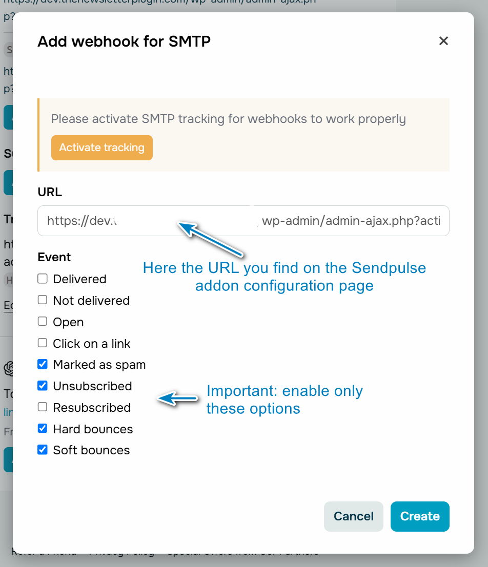 SendPulse Addon - TNP