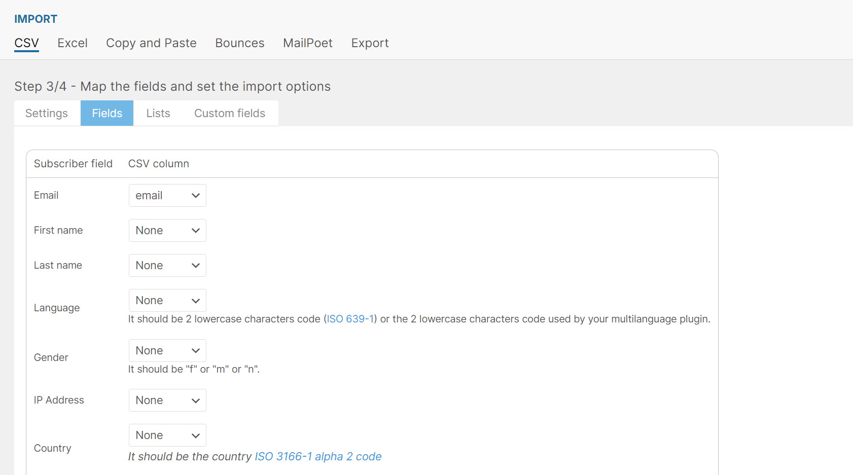 Import and Export - The Newsletter Plugin